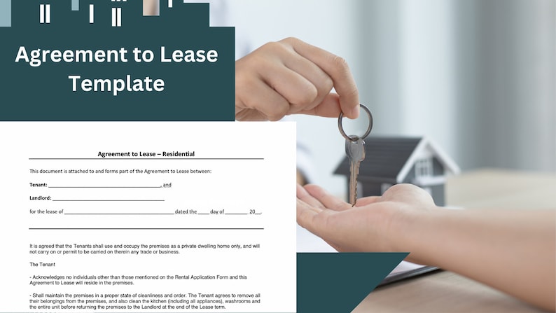 Agreement to Lease, Leasing Agreement, Tenant and Landlord Agreement ...