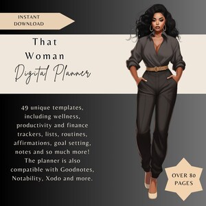 Becomingthatwomanplanner,blackgirlbossdigitalplanner,dreamlife Planner ...