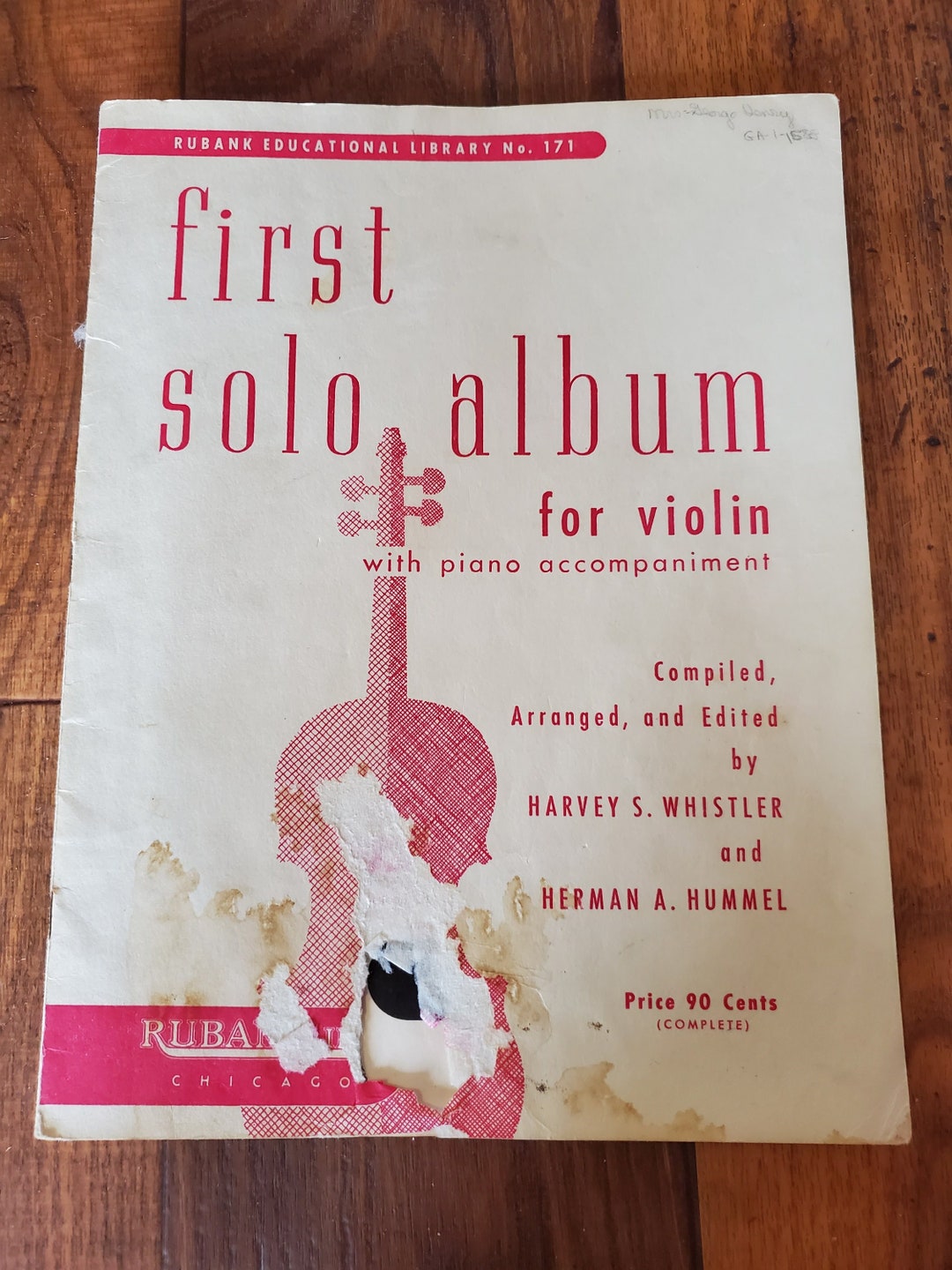 Vintage - First Solo Album for Violin With Piano Accompaniment - Rubank ...