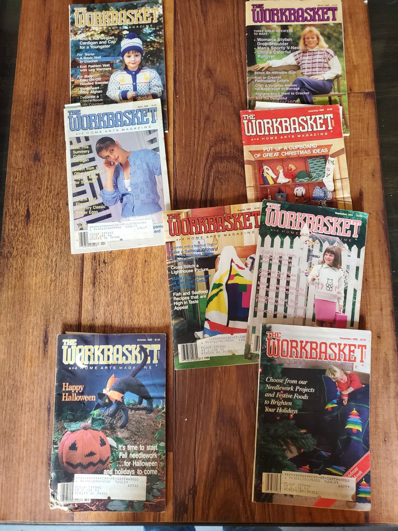Vintage - the Workbasket - 8 Issues From 1988 - Etsy