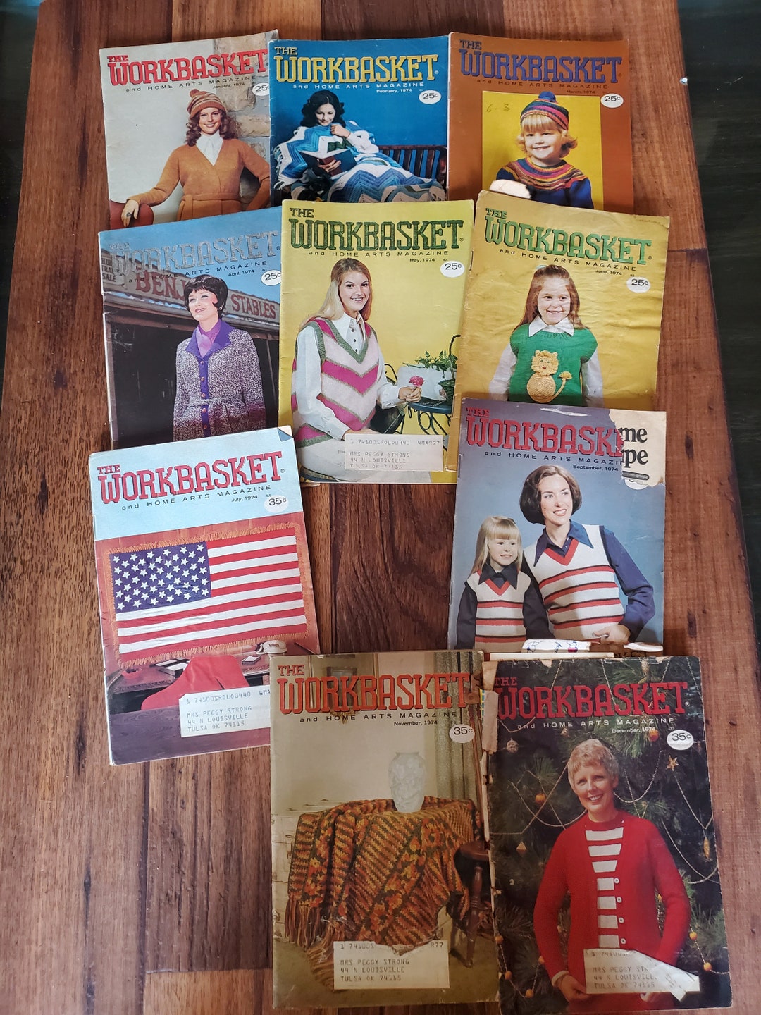Vintage - the Workbasket - 10 Issues From 1974 - Etsy