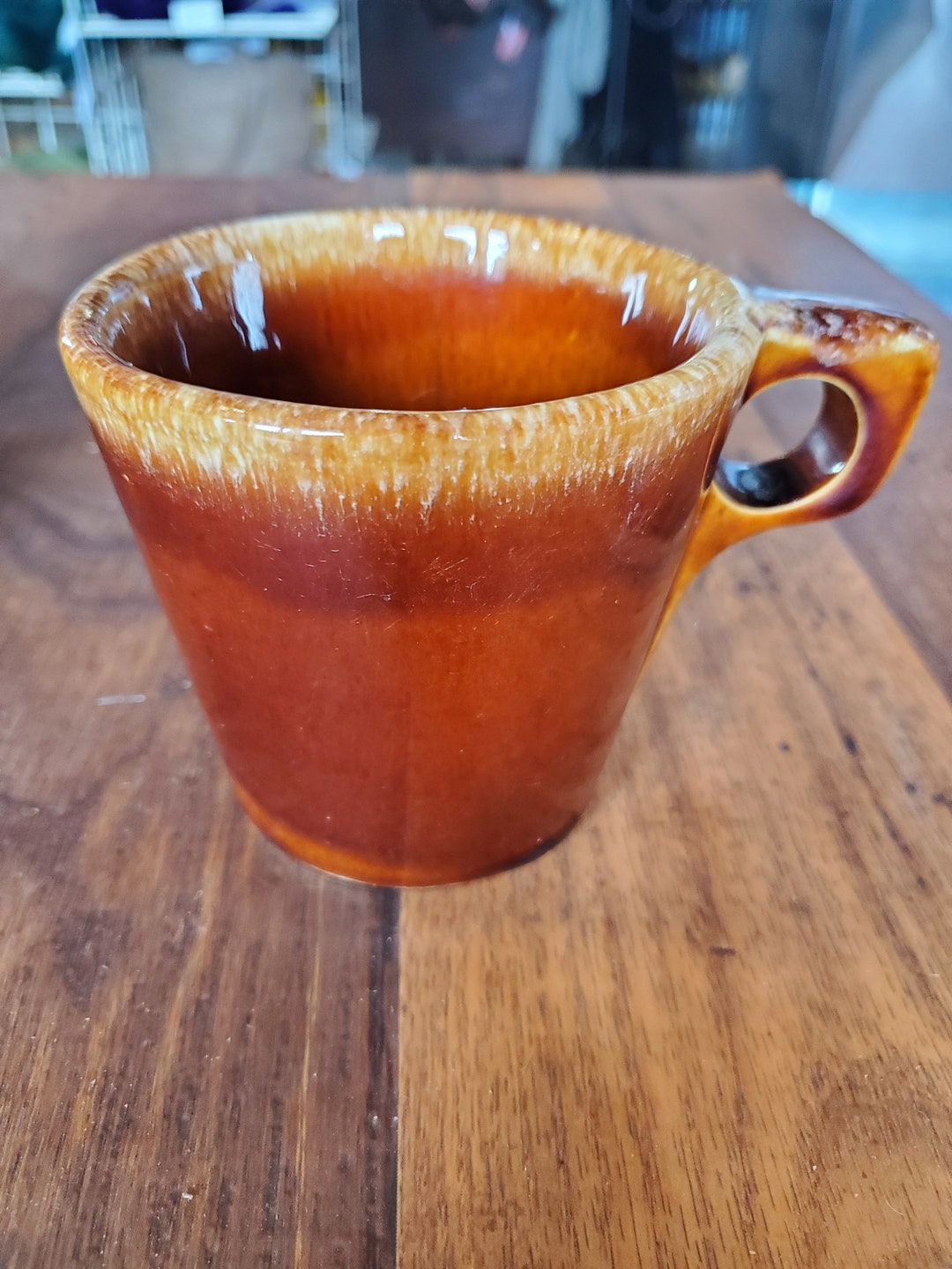 Antique - Hull Coffee Mug - Brown Drip - Etsy