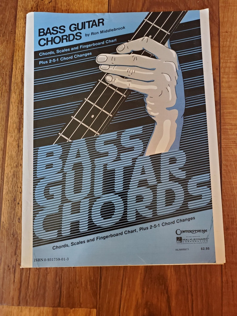 Vintage - Bass Guitar Chords - Ron Middlebrook - Etsy