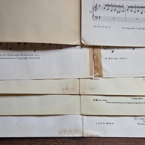 Vintage - Set of 5 Sheet Music for Two Pianos - Etsy