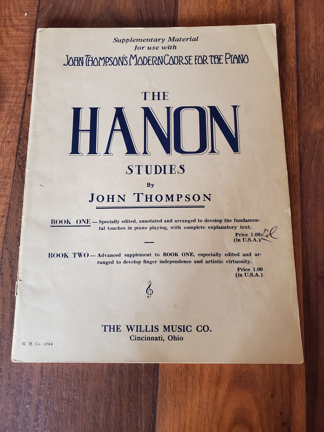 Vintage - the Hanon Studies by John Thompson - Book 1 - Etsy
