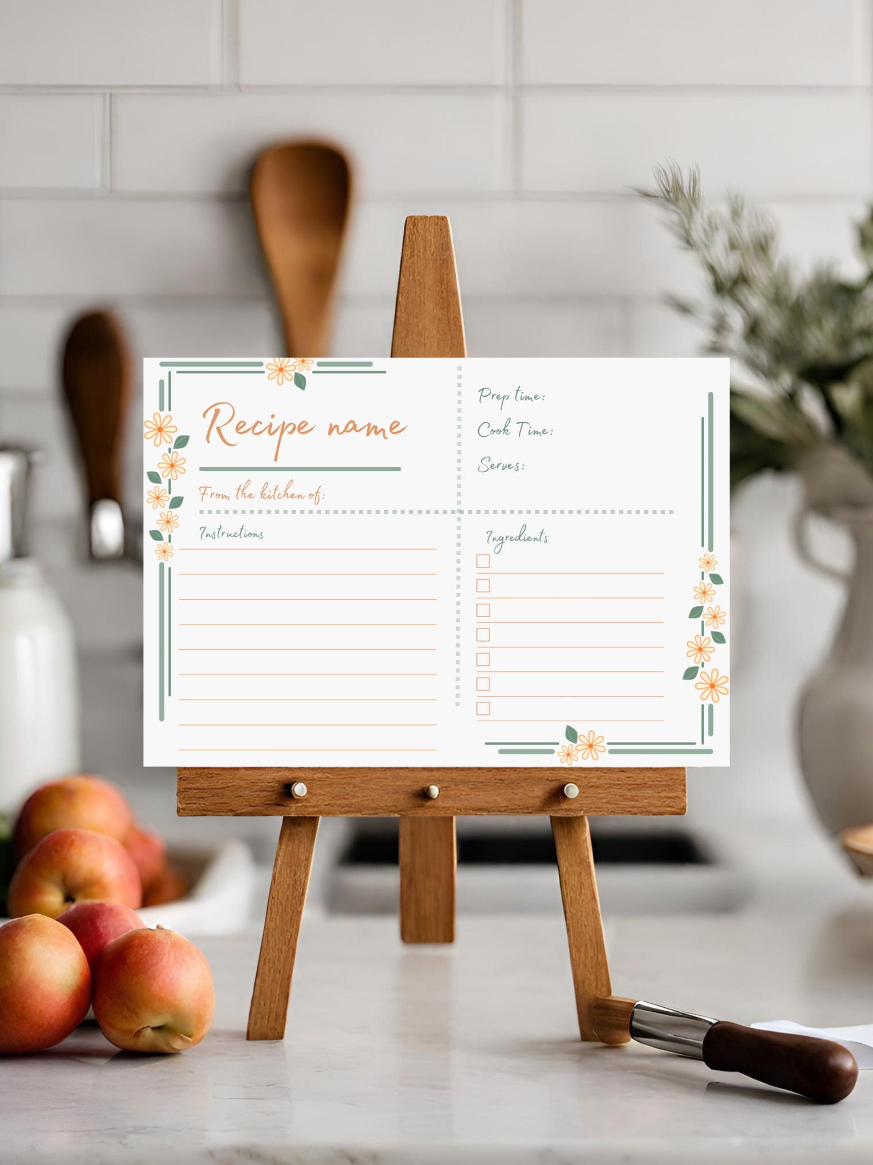 Recipe Card - Digital Download - Etsy
