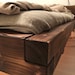 Floating Wooden Bed, Flamed Larch Wood (160 Cm X 200 Cm) - Etsy