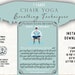 Chair Yoga Breathing Techniques Cards | Pranayama | Yoga Pose | Desk ...