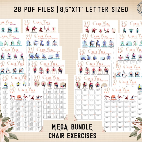 Chair Yoga Poster - Etsy