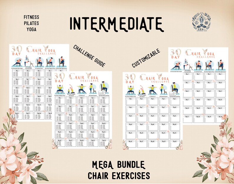 Mega BUNDLE Chair Yoga | Chair Exercises| 7 Mins Morning| Breathing | Sitting Workout With Step ...