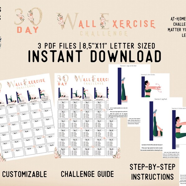 Wall Pilates Chart - Etsy