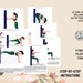 30 Day Wall Exercise Challenge Printable | Wall Pilates | Wall Fitness ...
