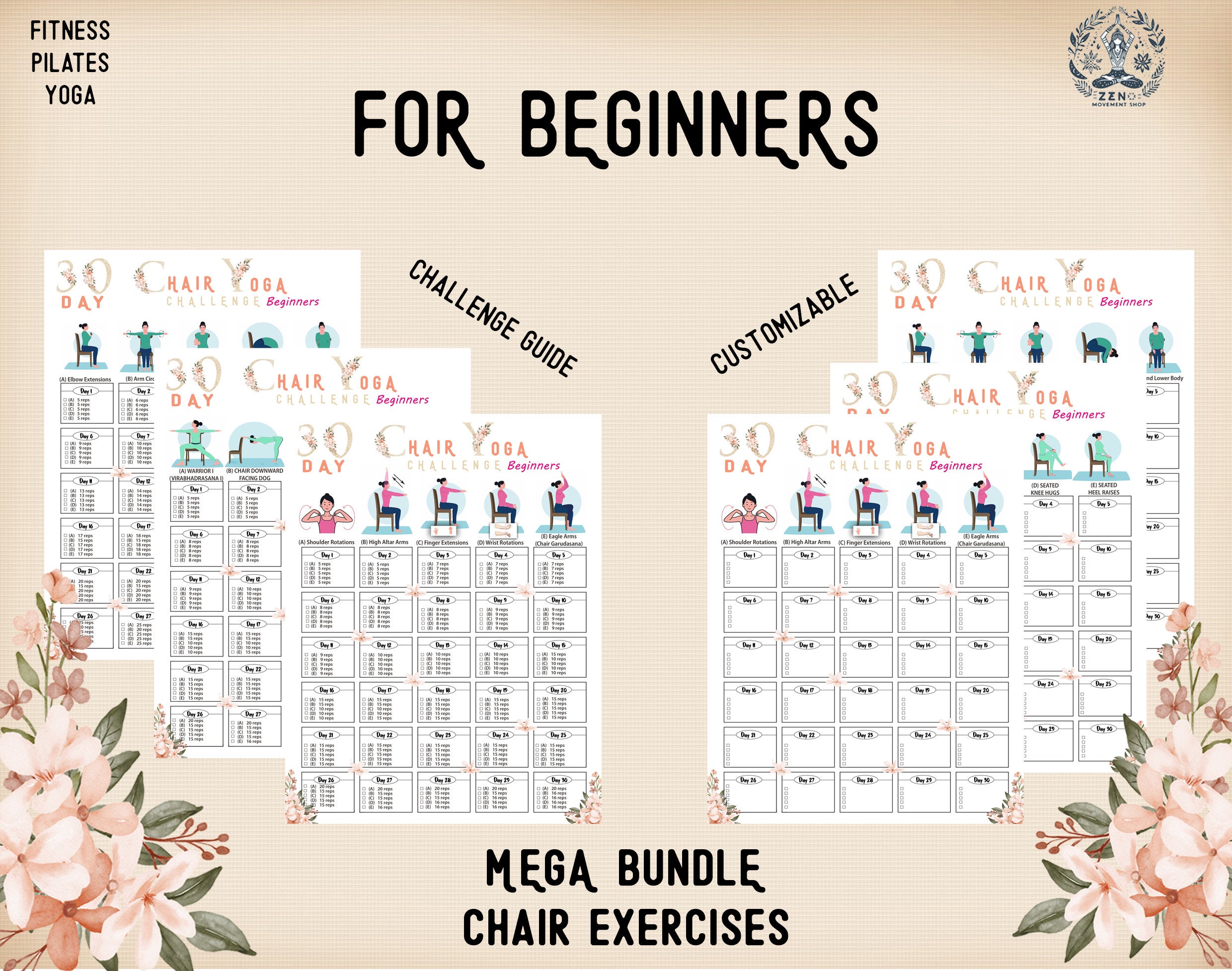 Mega BUNDLE Chair Yoga | Chair Exercises| 7 Mins Morning| Breathing ...