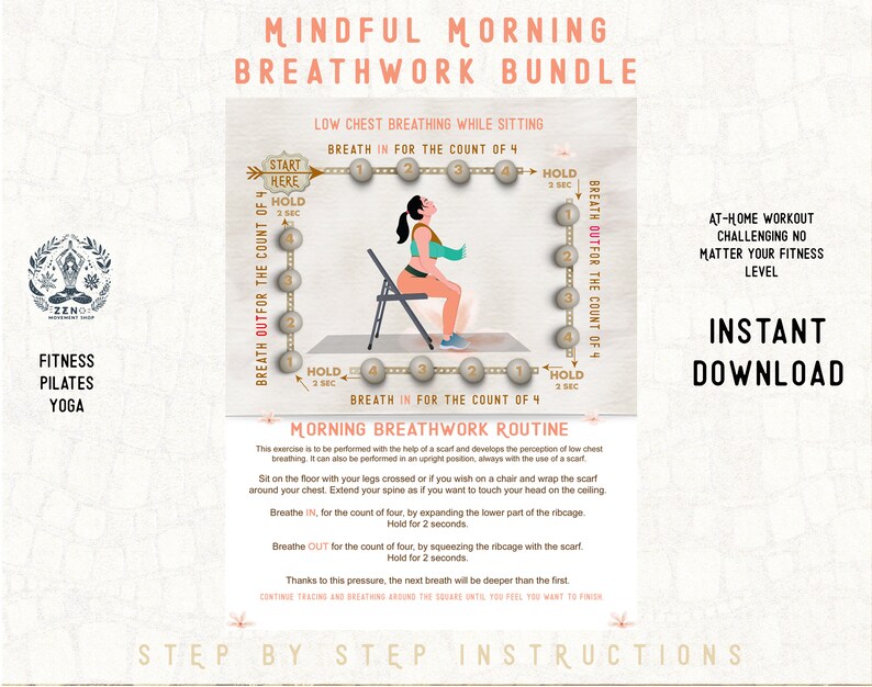 BUNDLE 30 Day Wall Exercise Printable Intermediate | Wall Pilates ...