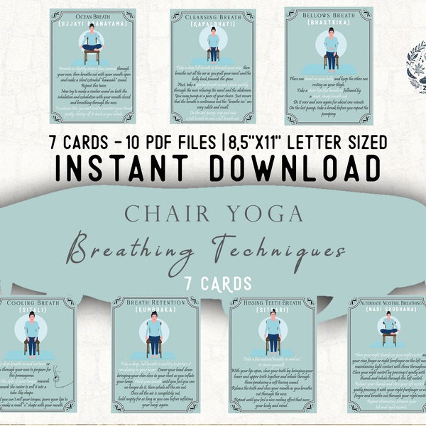 Printable Chair Exercises for Seniors - Etsy