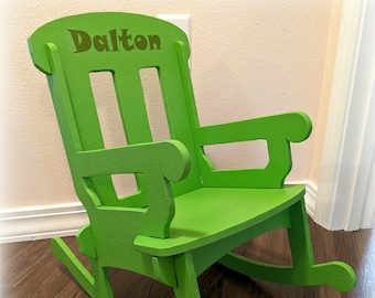 Personalized Children's Rocking Chair - Etsy