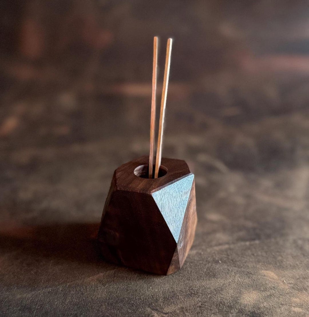 Black Walnut Cocktail Pick or Pen Display Stand - Etsy