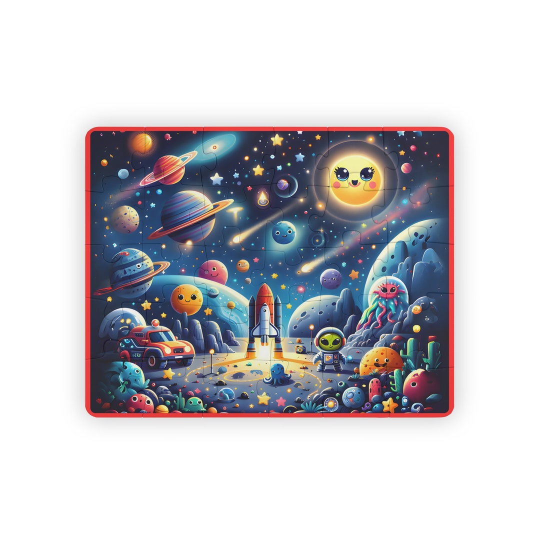 30-piece Kids' Puzzle: Space Exploration - Etsy