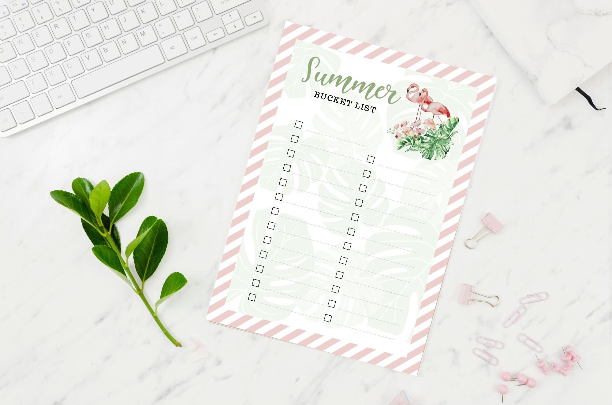 Summer Bucket List Printable Template - Etsy