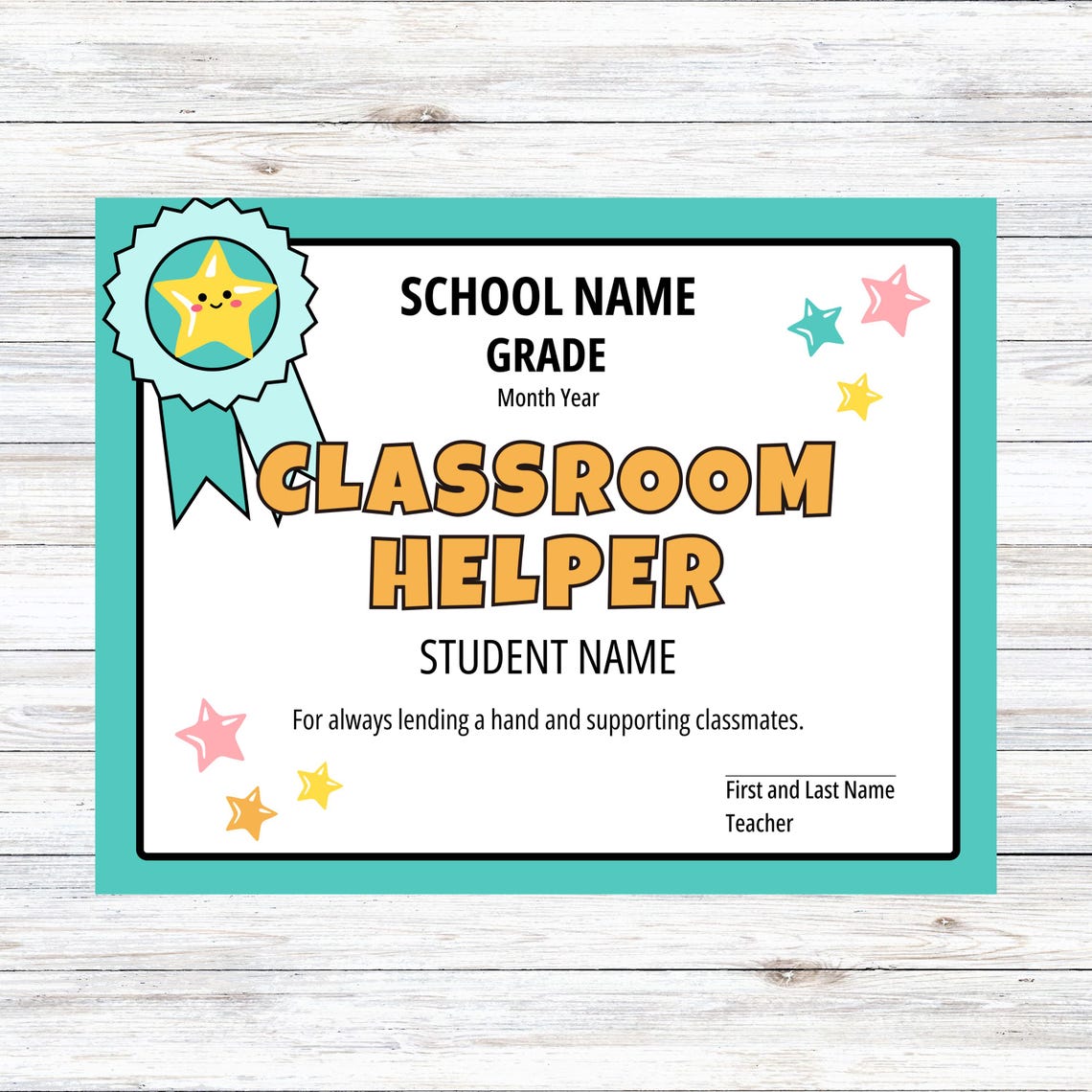 Editable Classroom Award Certificates: 30 End of Year Designs (canva ...