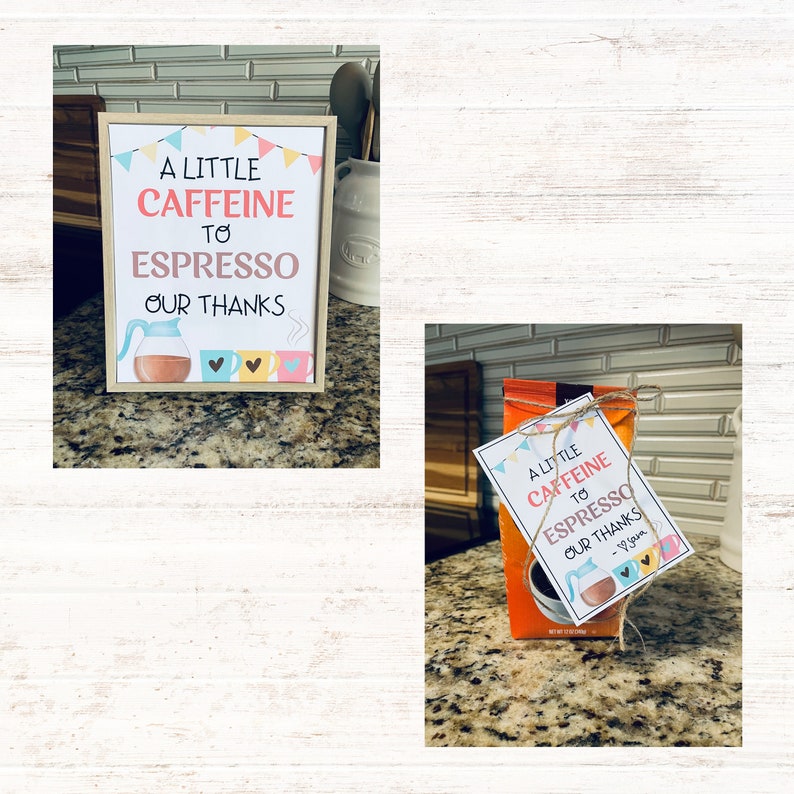 Thank You Breakfast Gift Tags and Signs - Etsy