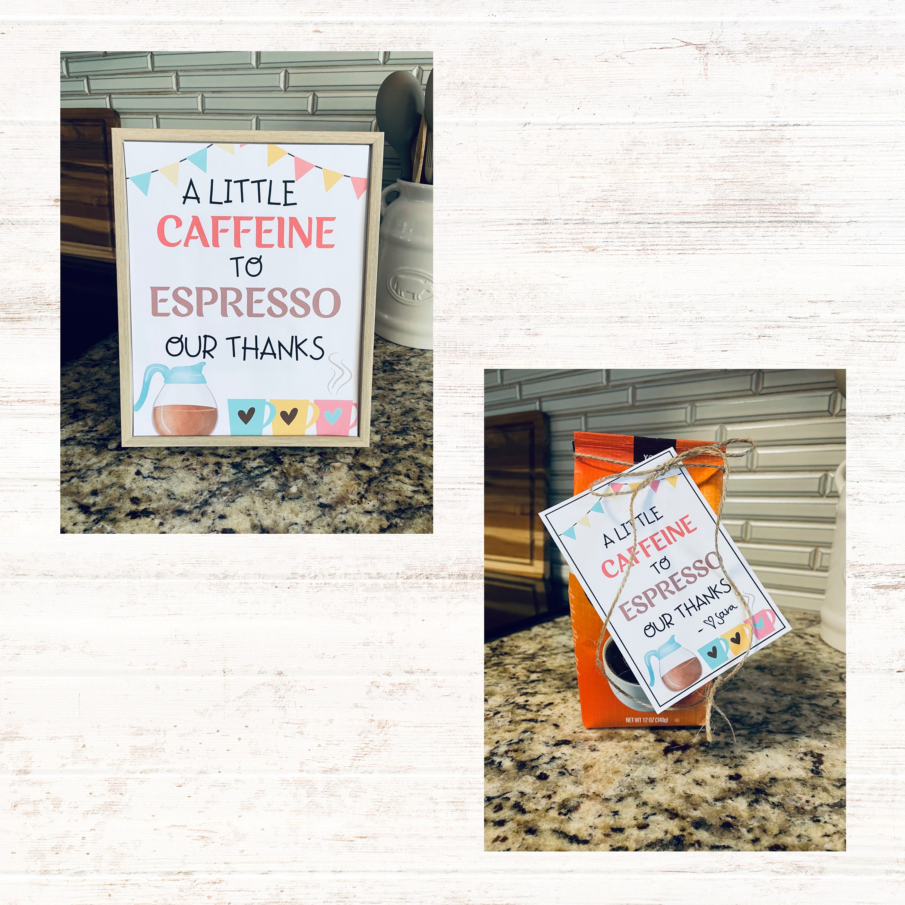 Thank You Breakfast Gift Tags and Signs - Etsy