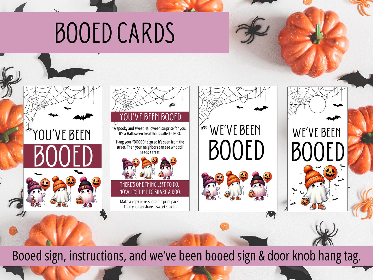 You've Been Booed Printable Halloween Kit We've Been Booed Trick or ...