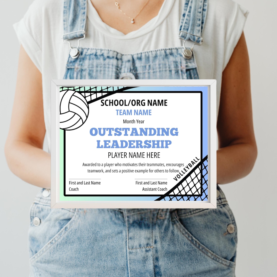 Volleyball Award Certificates: 25 Editable Canva Templates - Etsy