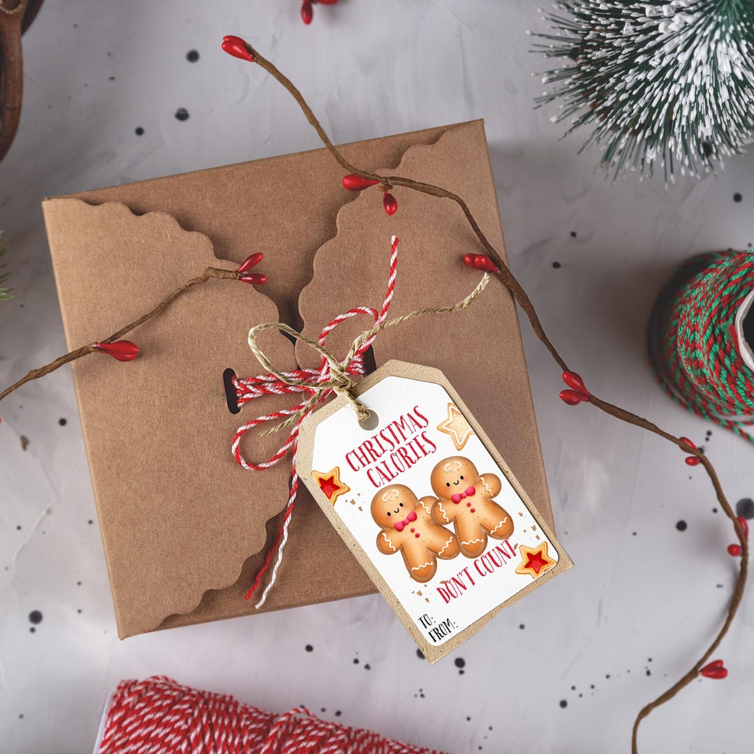 Holiday Baking Gift Tags: Printable Christmas Cookie Exchange Labels ...