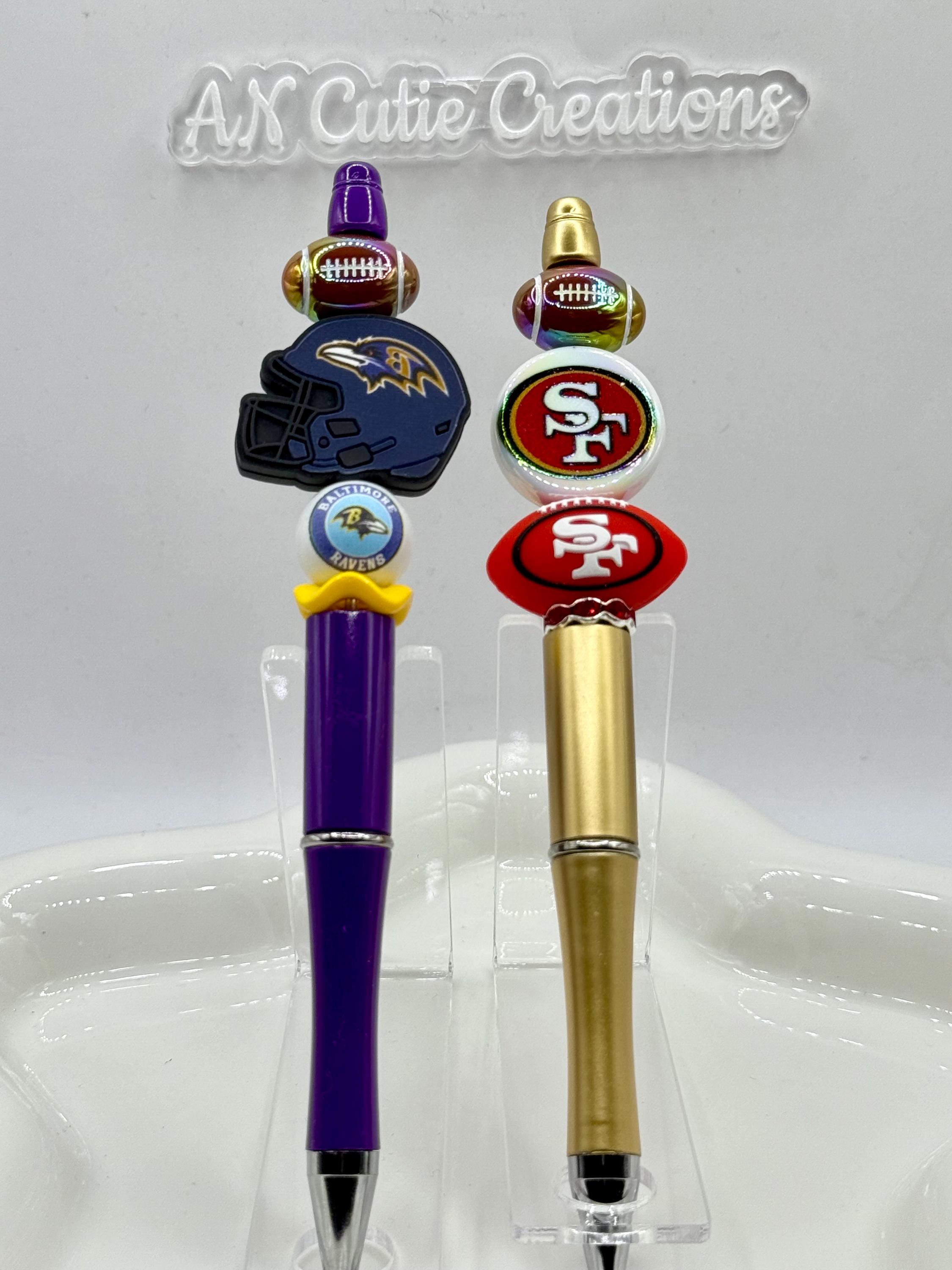 Football Teams Custom Beaded Pens. - Etsy