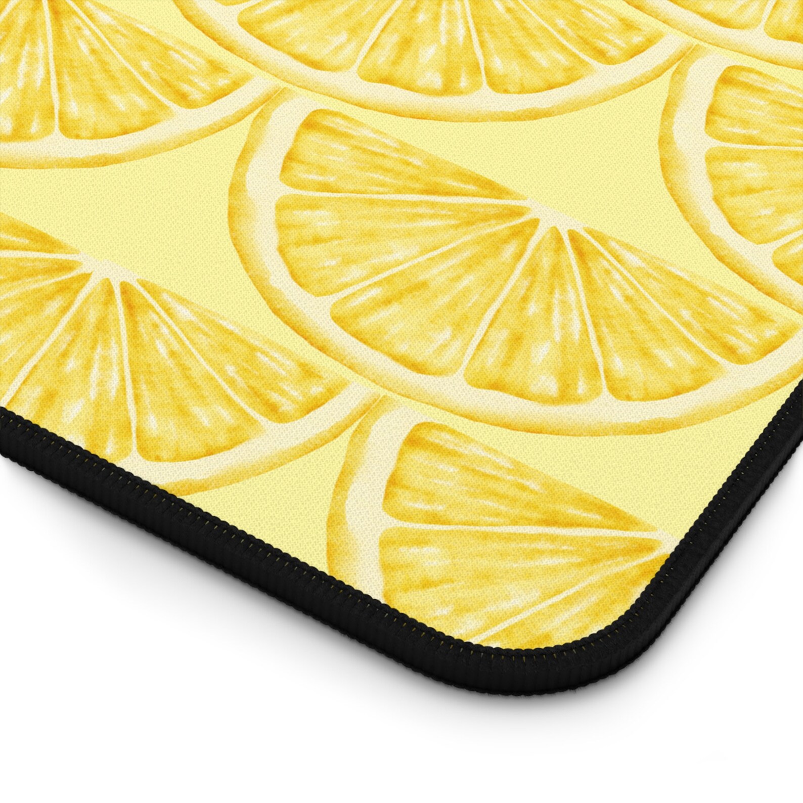 Cute Lemon Desk Mat Sunny Yellow Dopamine Decor Fun Desk Decor XL Mouse ...