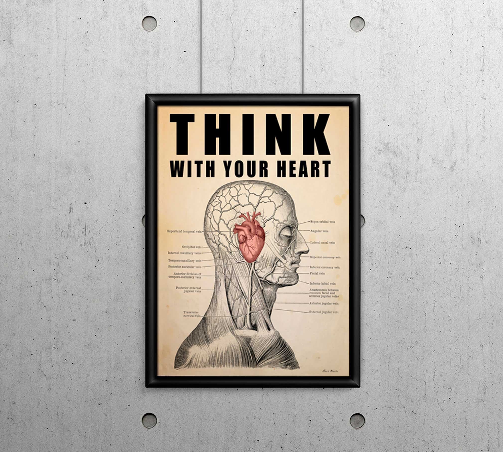 Think With Your Heart - Etsy