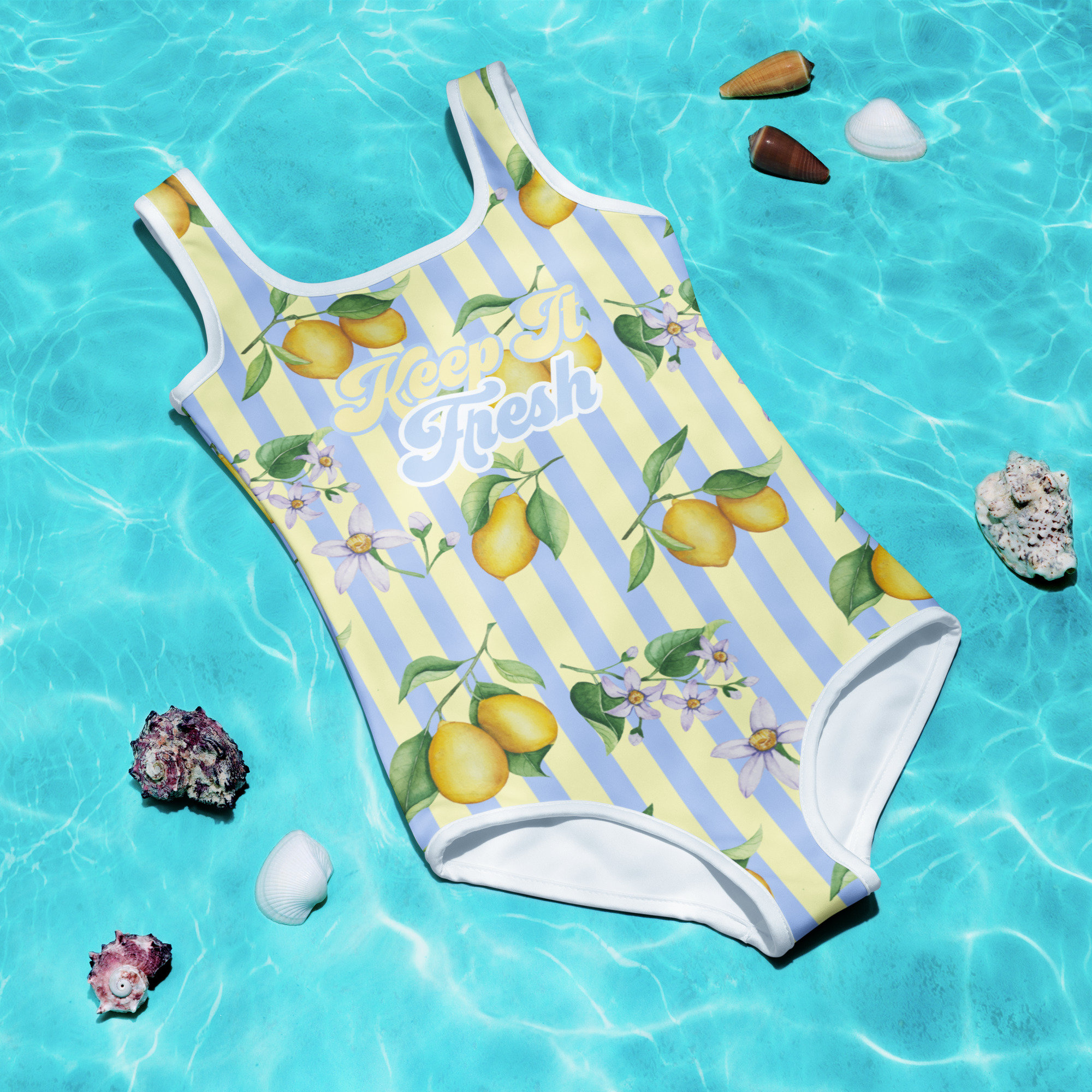 Mädchen Badeanzug Vintage Girl's One Piece Swimsuit for Kids Swimwear ...