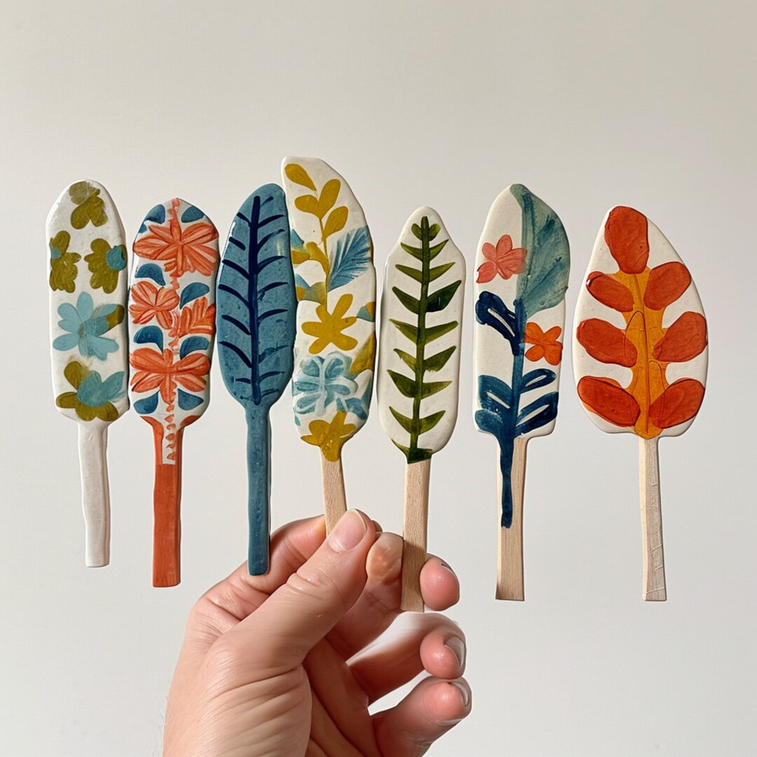 Hand Rendered Ceramic Plant Labels - Etsy