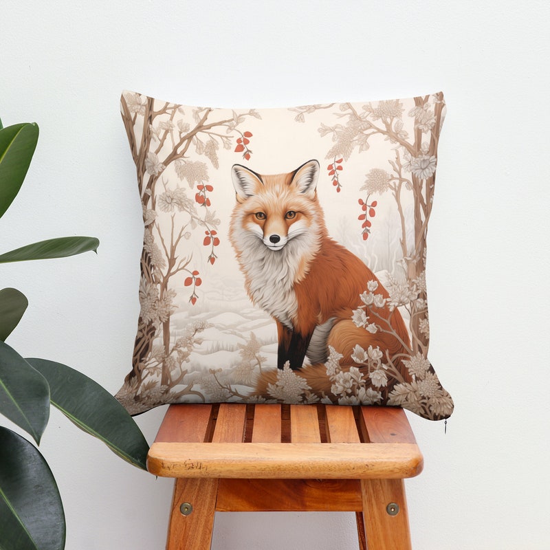 Fox Pillow Cover - Etsy