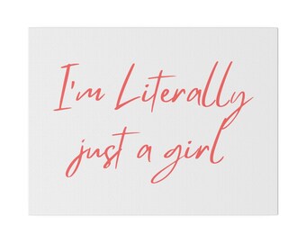 Coquette I'm Literally Just A Girl Sticker, Aesthetic Magnet Soft Girl ...