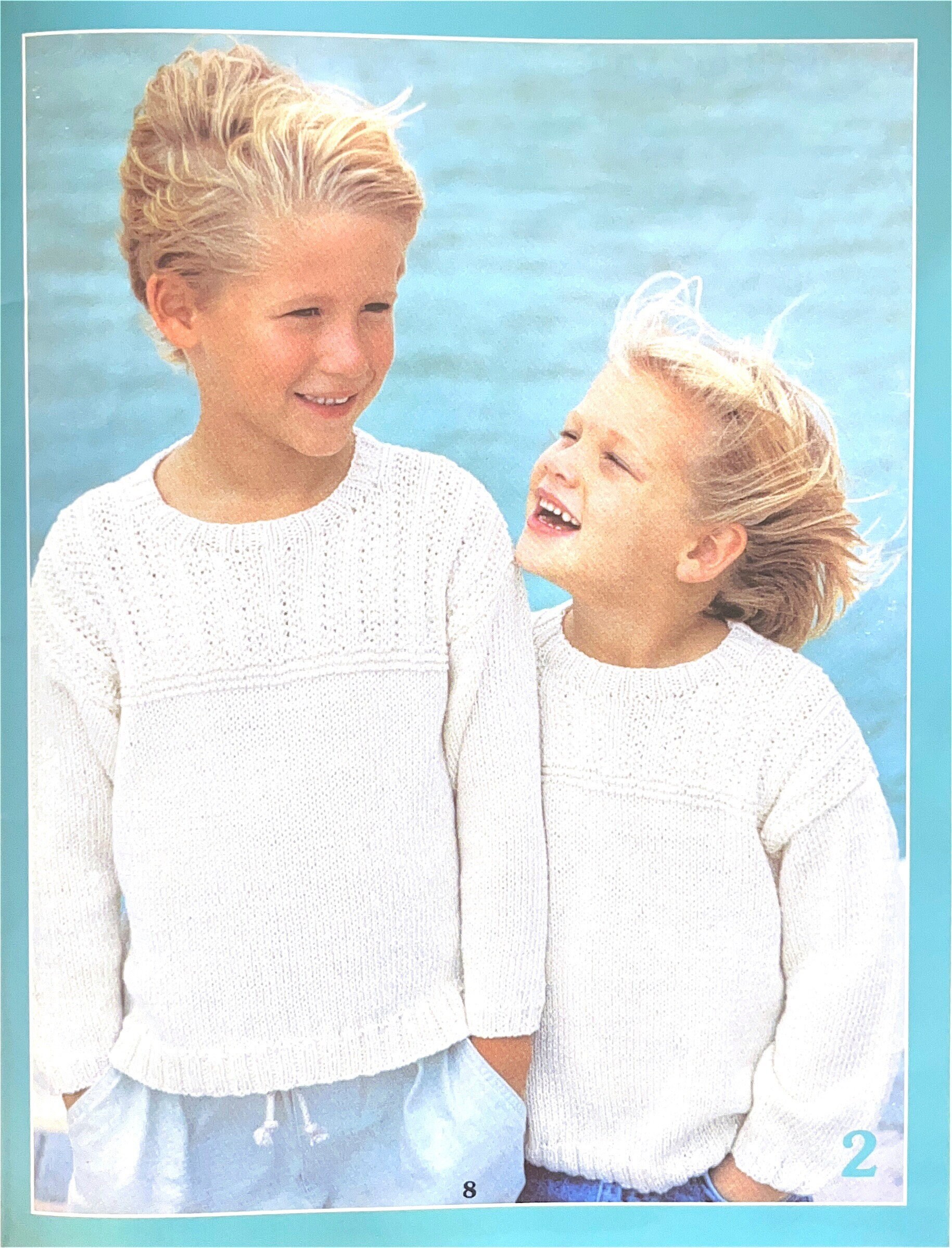 Knit Kids Yoke Sweater Knitting Pattern PDF Digital Download - Etsy