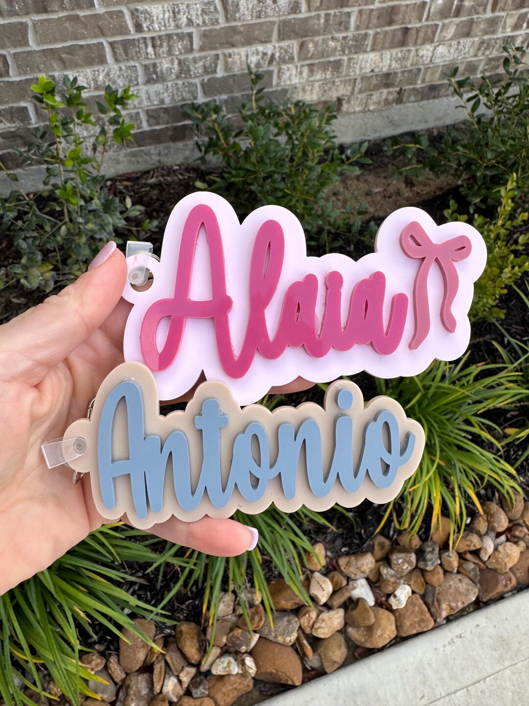 Acrylic Name Tags - Etsy
