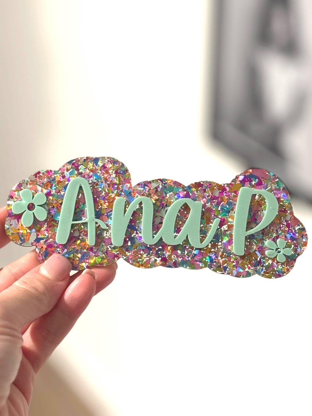 Acrylic Locker/ Magnetic Name Tags - Etsy