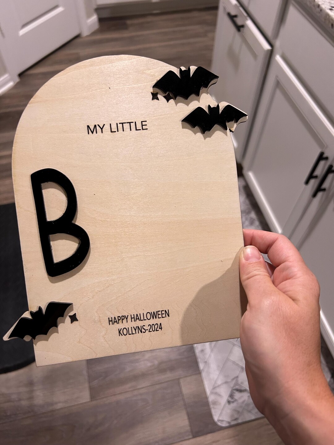 BOO Foot Print *wood* Display Baby First Halloween - Etsy