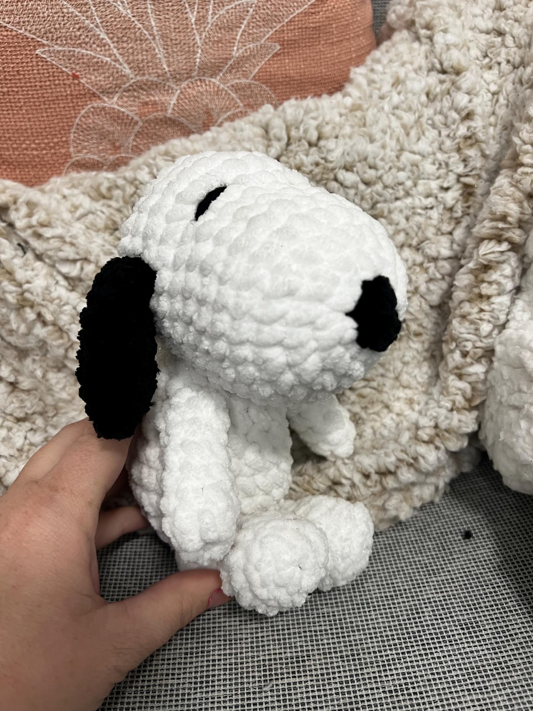 Peanuts Snoopy Crochet Stuffed Animal - Etsy
