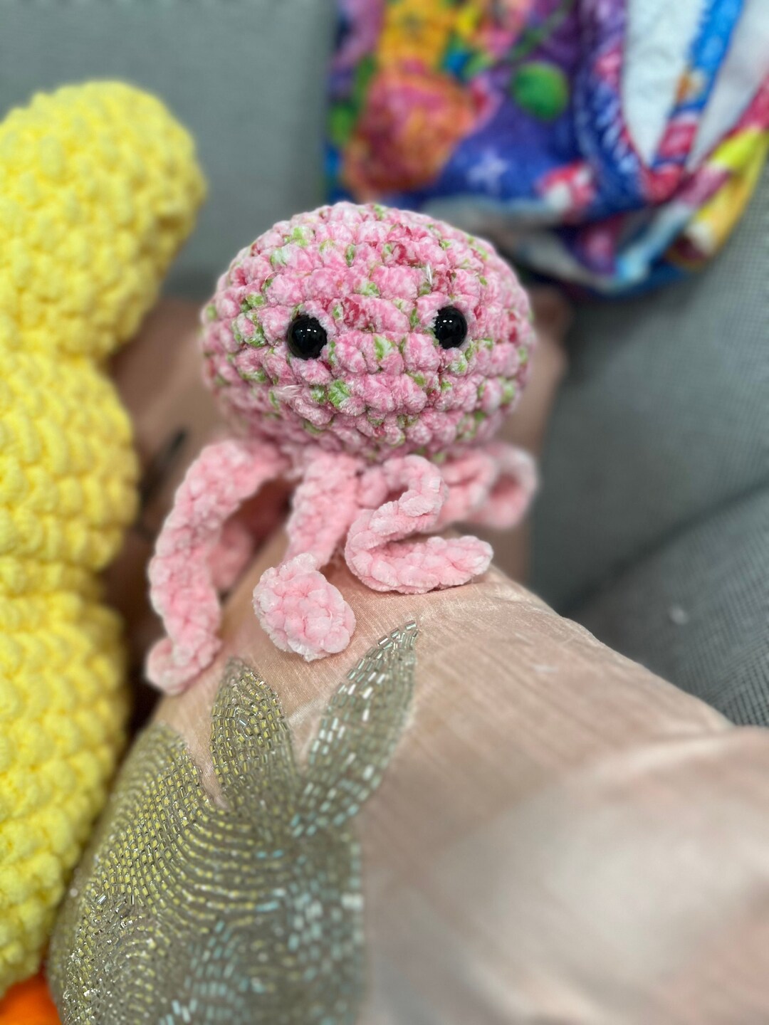 Tulip Pink Spring Easter Crochet Octopus Stuffed Animal - Etsy
