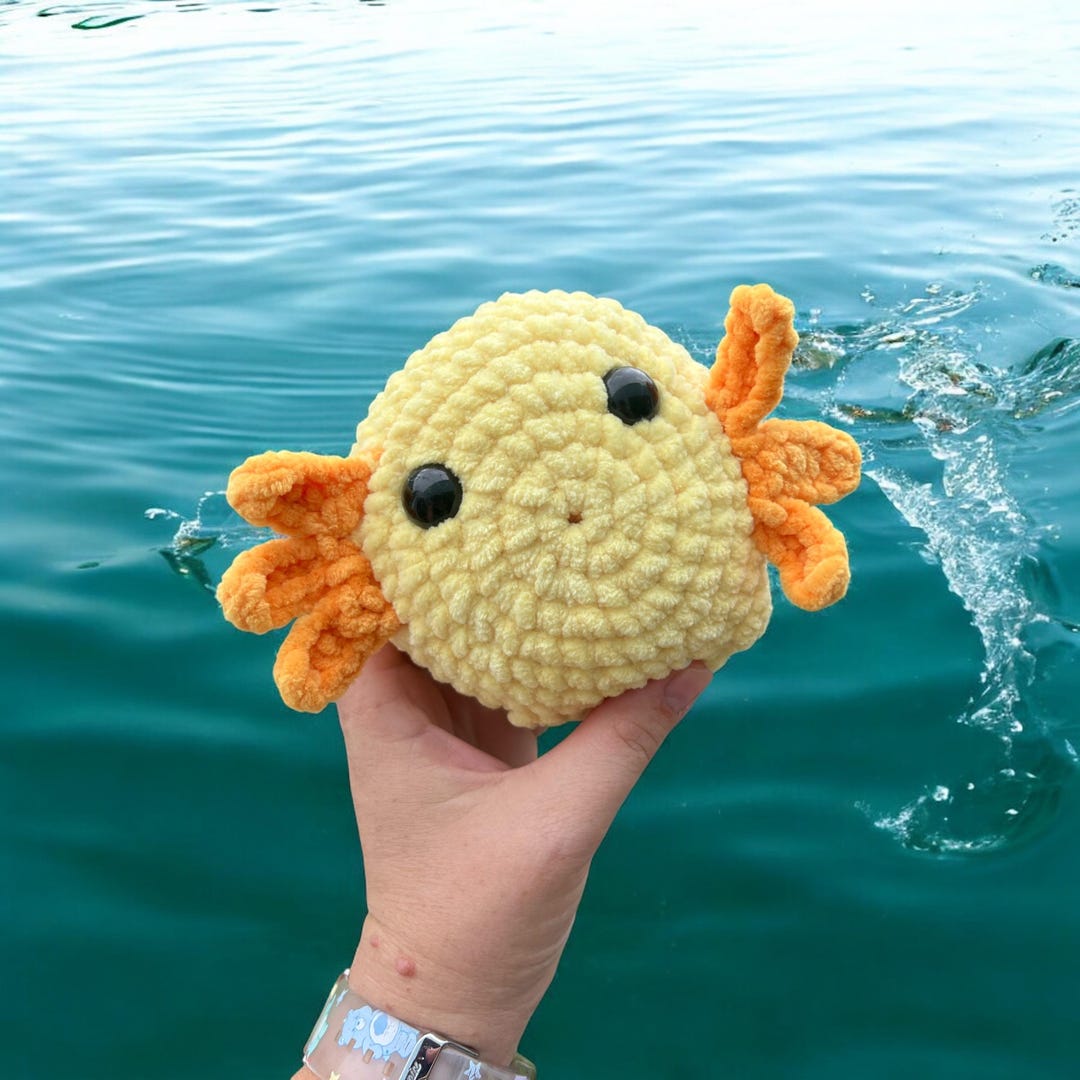 Crochet Chunky Axolotl Stuffed Animal Toy - Etsy