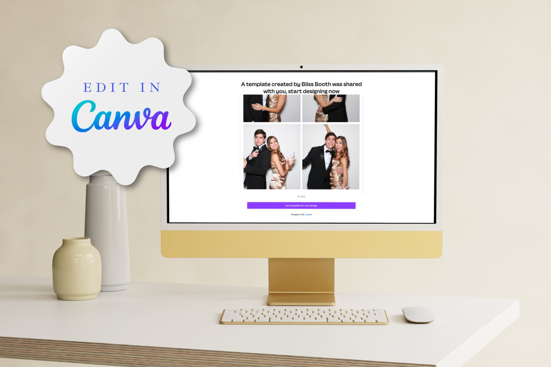 4x6 Elegant Wedding Photo Booth Overlay - Etsy