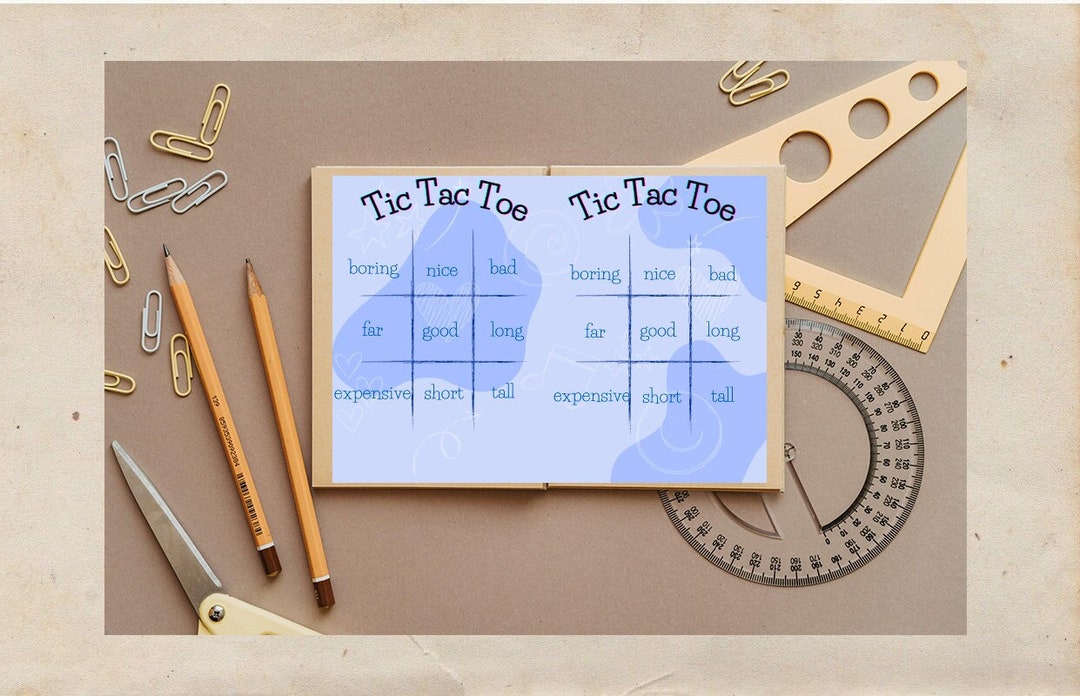 Tic Tac Toe ESL Vocabulary Game - Etsy