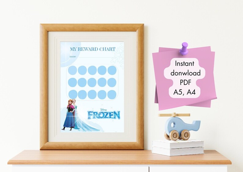 5 Reward Charts for Kids frozen - Etsy