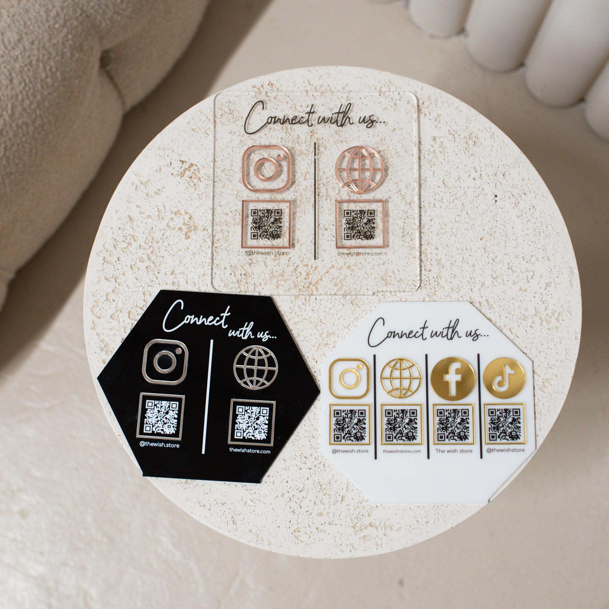 Custom QR Code Sign, QR Code Sign Business Social Media Sign, QR Payment Sign, Custom Payment ...