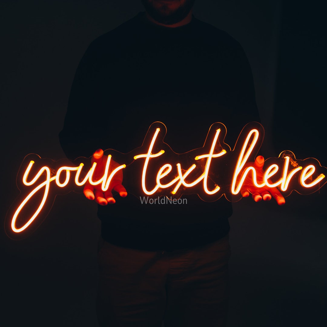 Neon Name Sign, Custom Neon Sign, Custom Led Signs, Neon Sign Wall ...