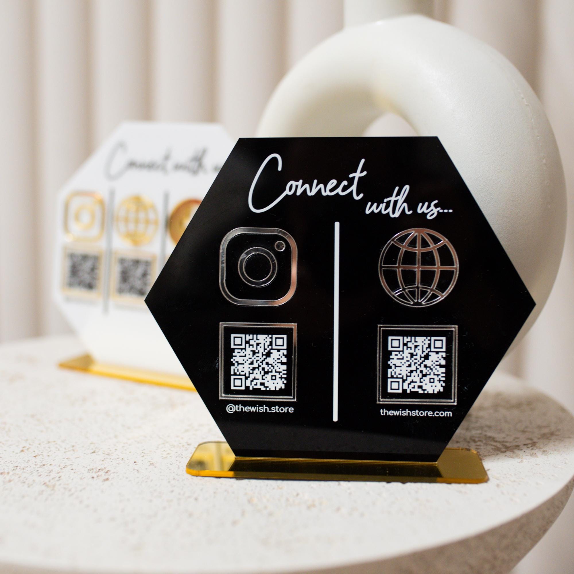 Custom QR Code Sign, QR Code Sign Business Social Media Sign, QR ...