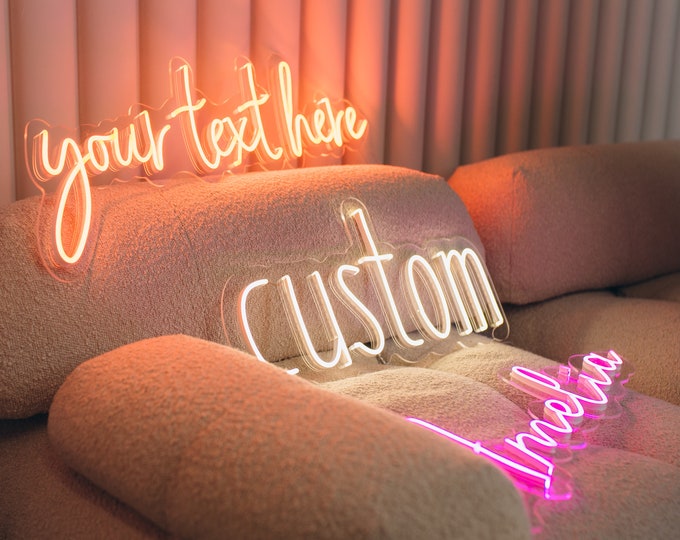 Custom Neon Sign Personalized, Custom Neon Light Sign for Wall, Custom ...